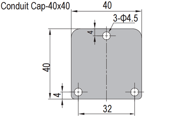 Conduit end cap - Profile Accessories - Aluminium Profile/Aluminum ...