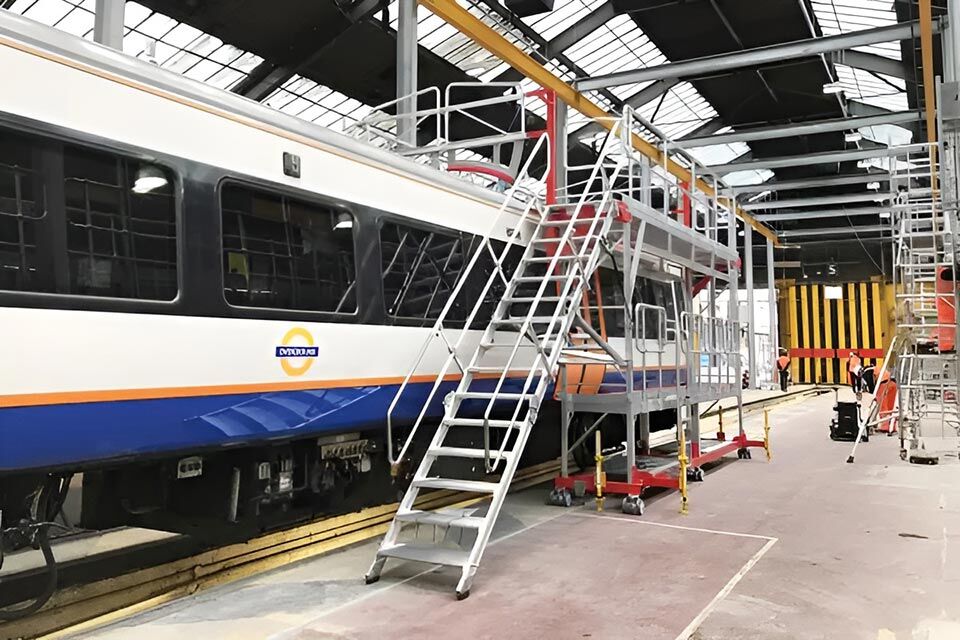 Train aluminium platform ladder | RUITUO
