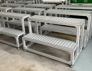 Aluminum Platforms for Safe Industrial platform ladder | RUITUO